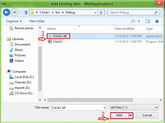 How To Import File Dll Of Class Library Into Project Ah Bees Tips C Ms Sql Server