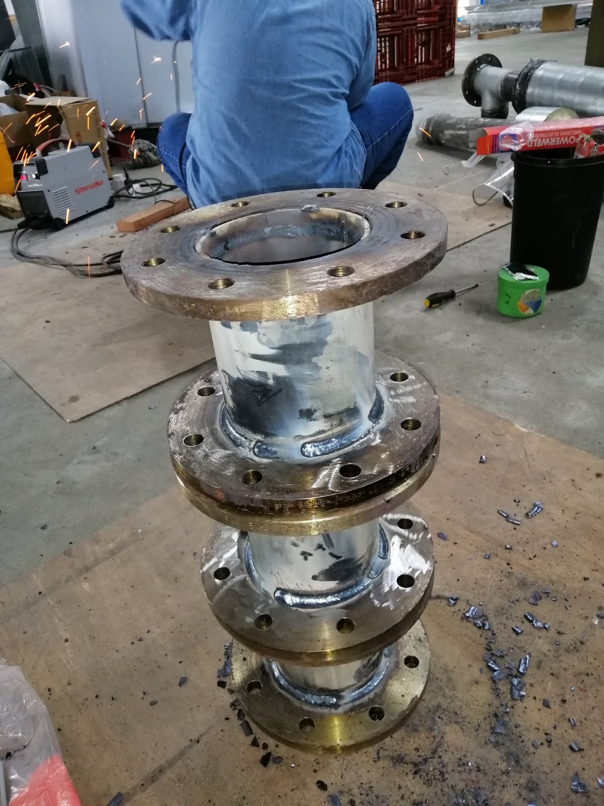 MN TIG ENGINEERING: Welding GI pipe For Chiller piping