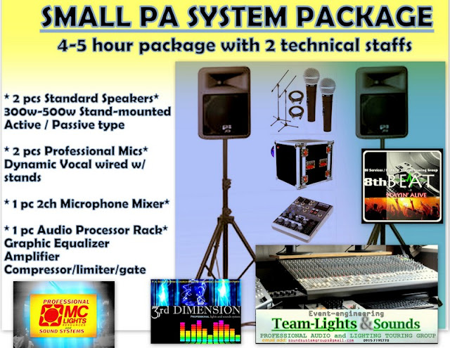 Sound System Rental Manila 8thbeat Basic PA System Debut Wedding Summer ...