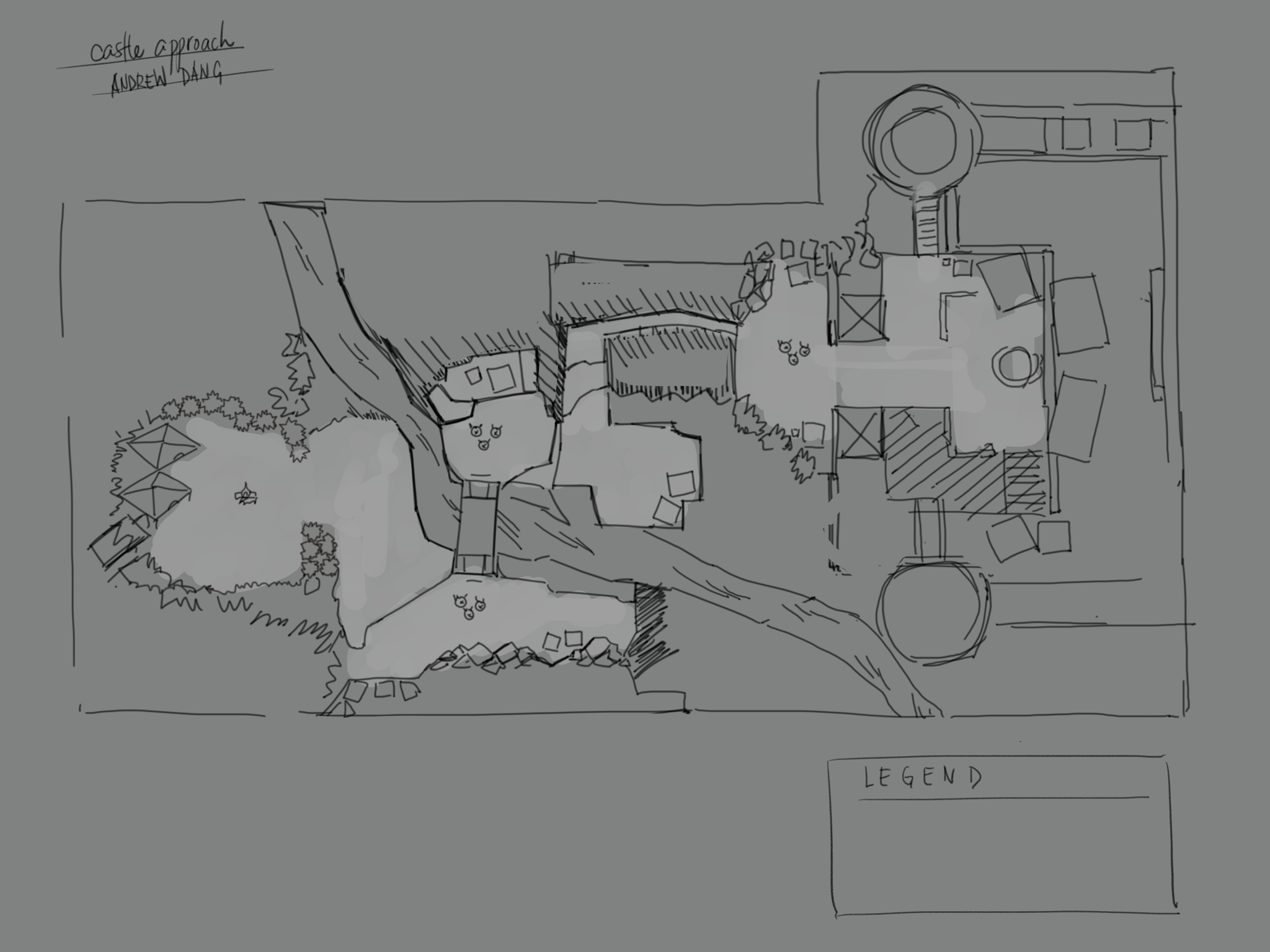 Andrew Dang: Gnomon Level Design - Top Down Map Cleanup v1