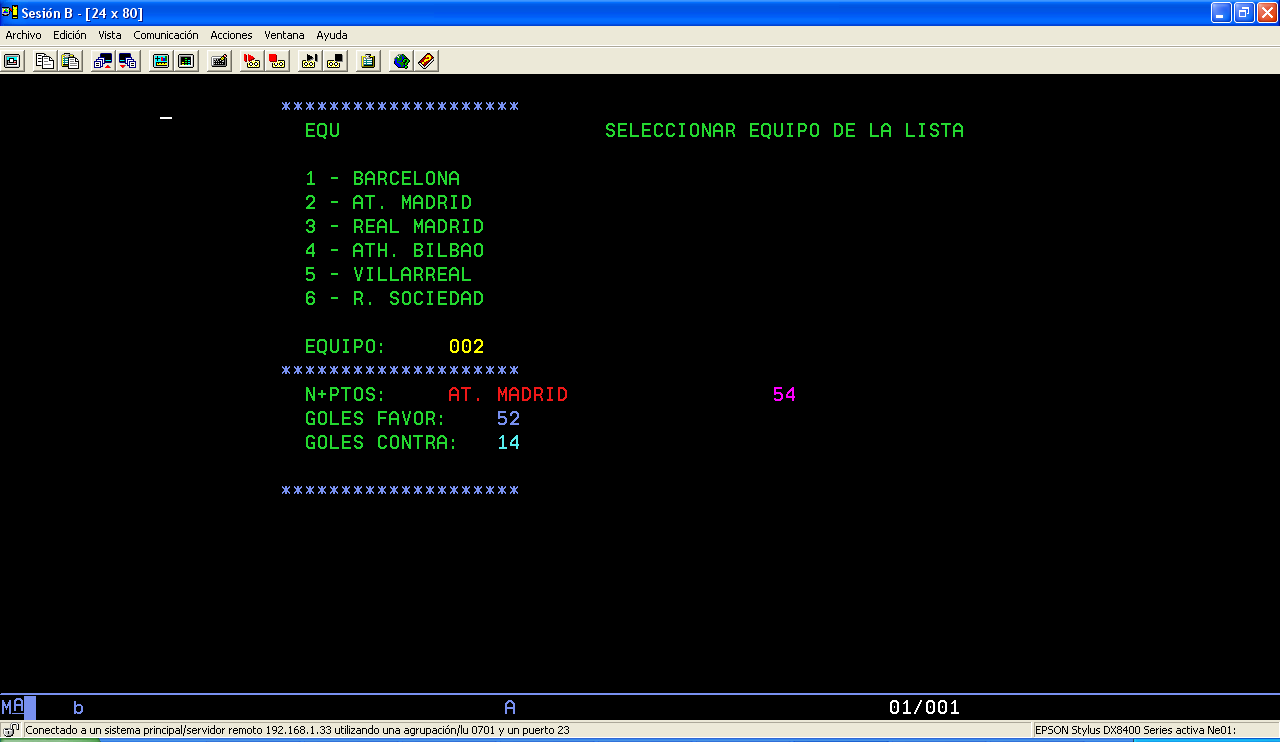 Universo Cobol: Mostrar colores en los textos de un mapa Cobol (y 2)