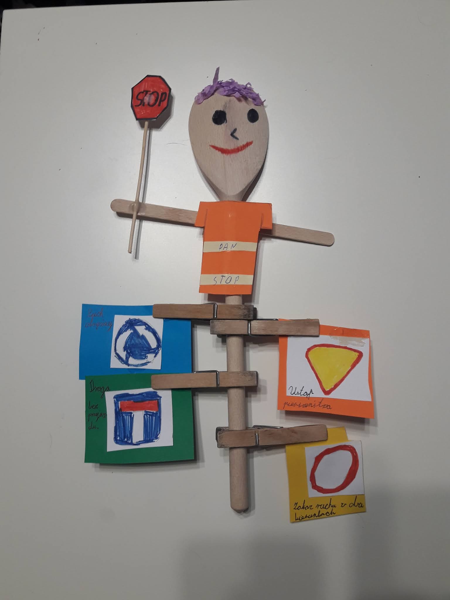 Technika: Pan Stop- utwalamy znaki drogowe