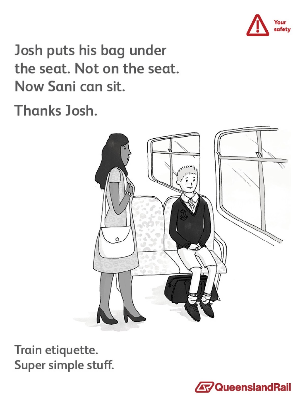 Train etiquette. Super simple stuff. : funny
