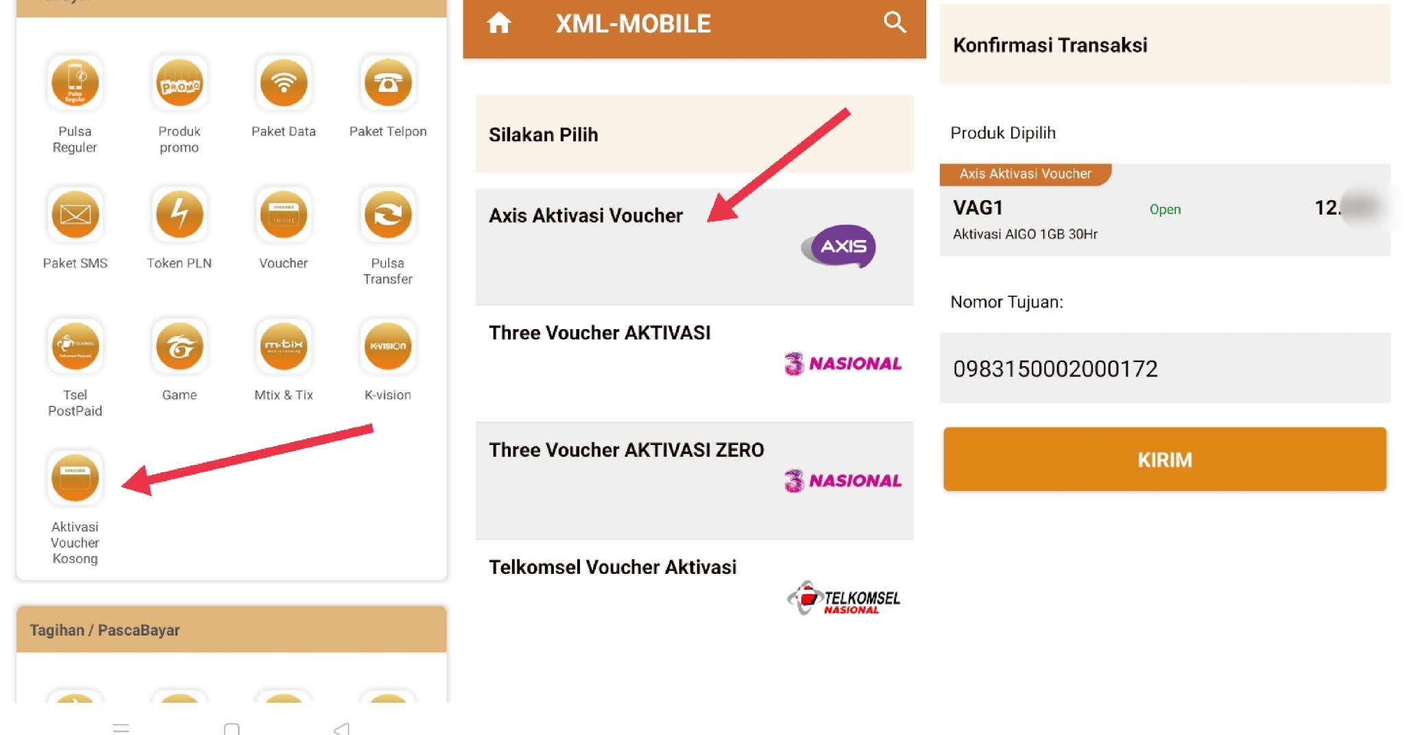 Cara Beli dan Tembak Voucher Axis AIGO Kosong - Punyahp.net