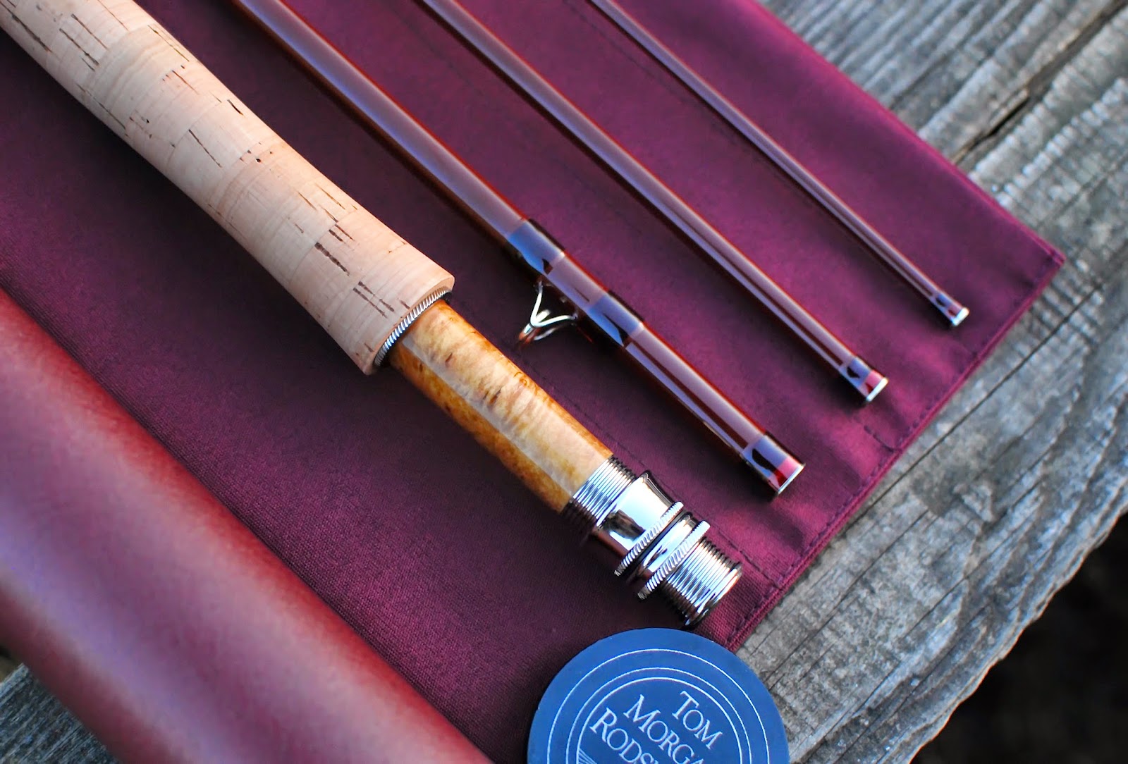 Handcrafted graphite and fiberglass fly rods: Tom Morgan 8 1/2' #6