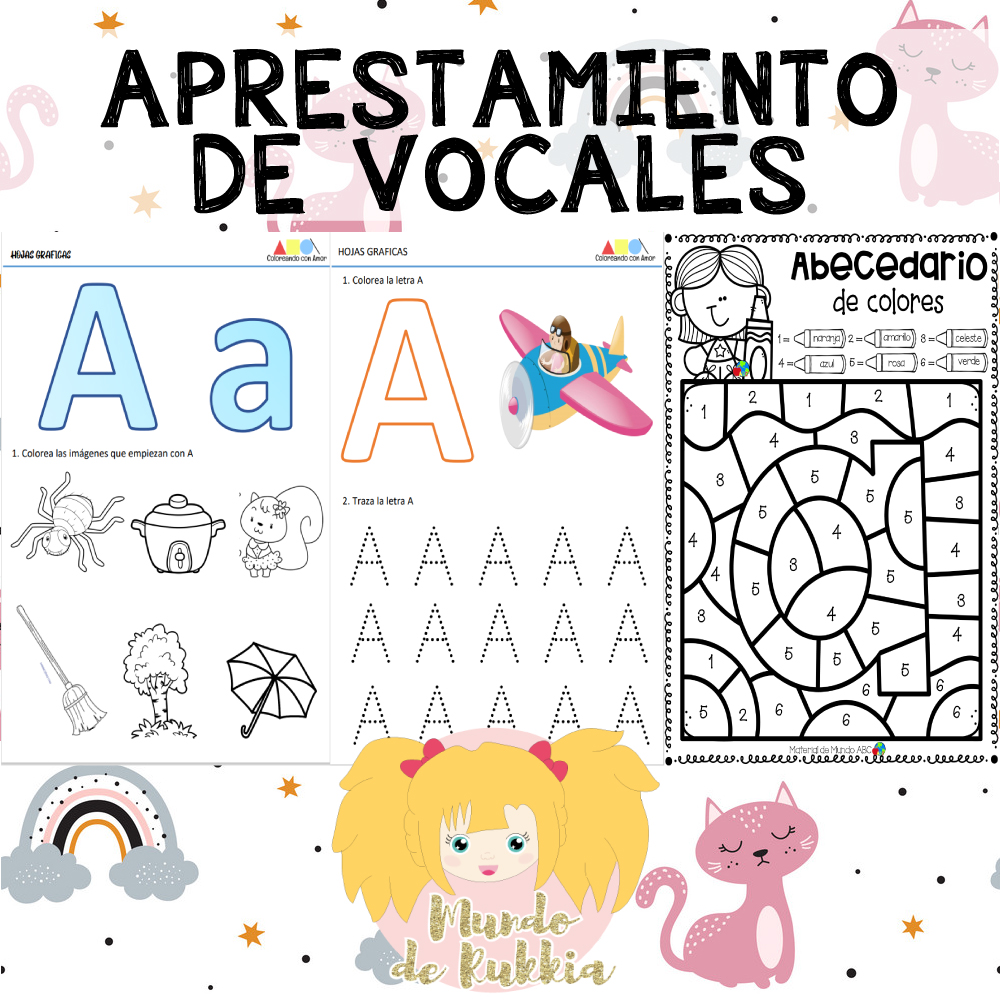 Cuaderno Aprestamiento Vocales | Mundo de Rukkia