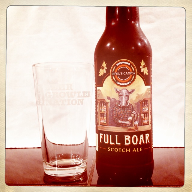 NorCal Beer Blog: Devil's Canyon Brewing Company Full Boar Scotch Ale