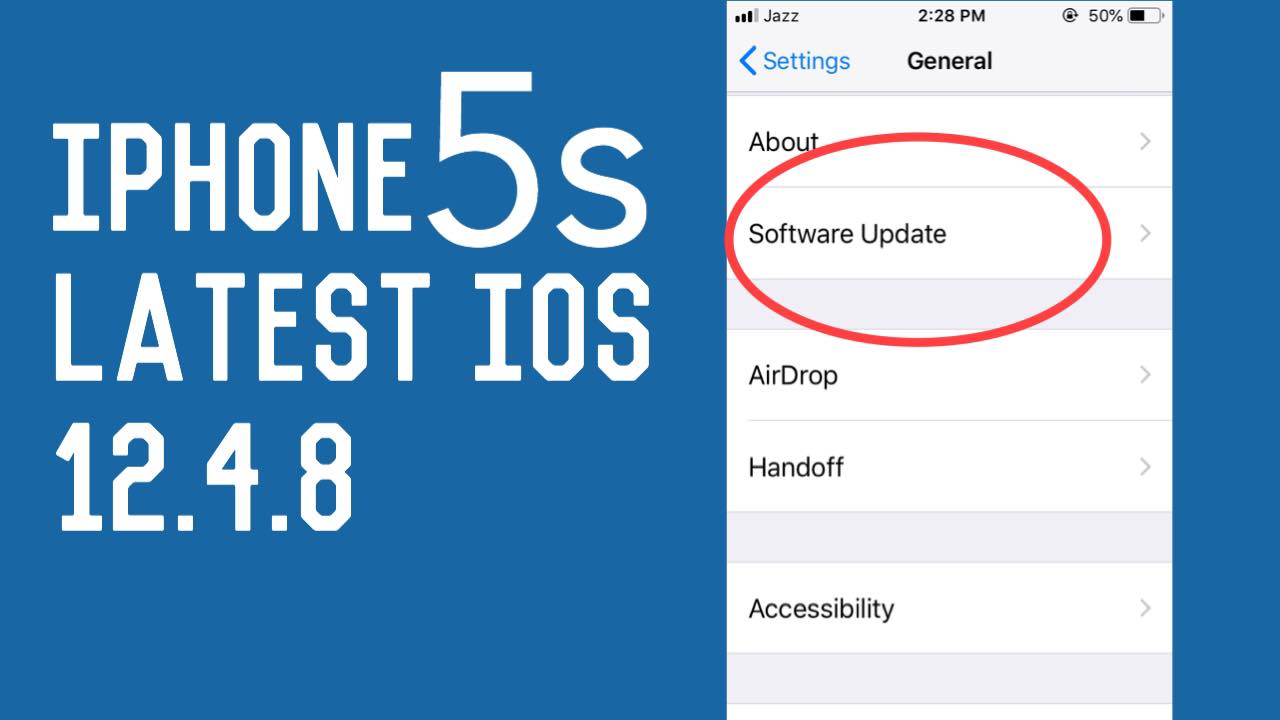 Iphone 5s Latest IOS 12.4.8 version original features