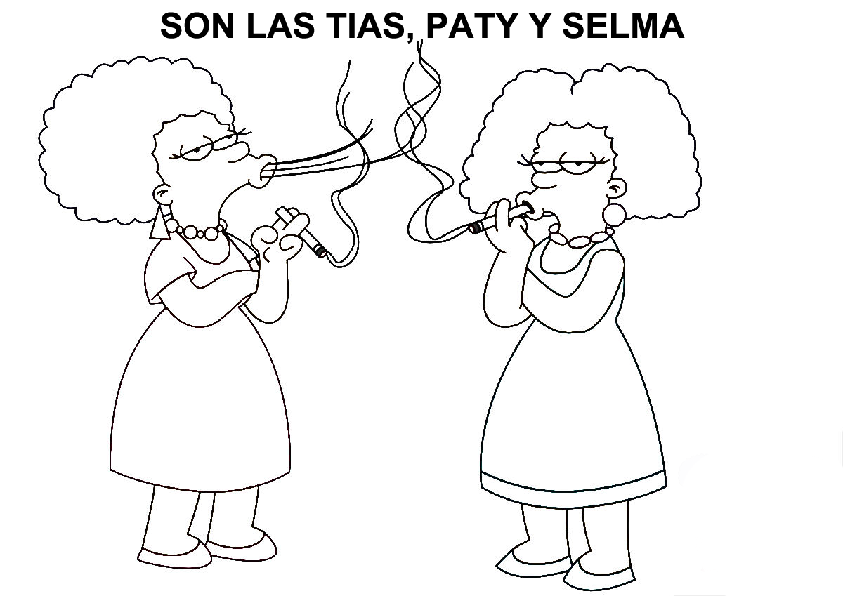 Escuela infantil castillo de Blanca: COLOREAR FAMILIA SIMPSON