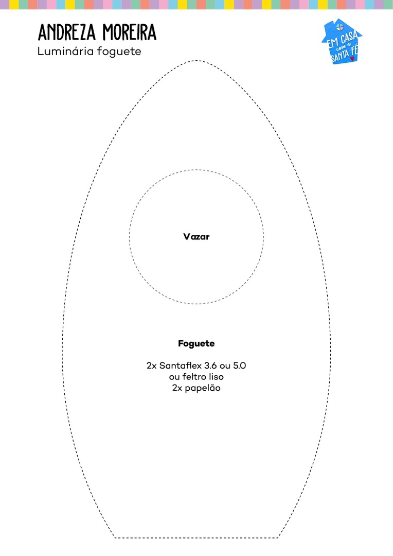 Eu Amo Artesanato: Luminária Foguete com molde