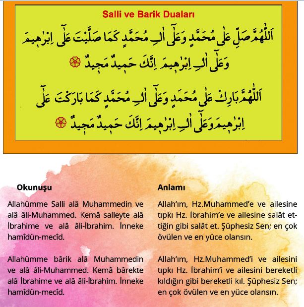 DinDersiOyun.com: Salli-Barik Duaları Etkinlikleri