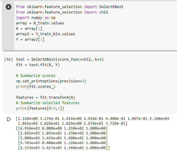 Various Data Pre-processing (Feature Selection/Elimination) tasks using ...