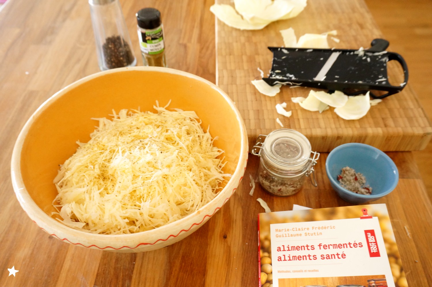 Farine d'étoiles: Chou lacto-fermenté (de la choucroute quoi!) + salade ...