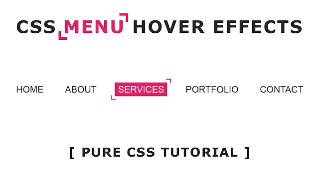 Css Cool Menu Hover Effect Using Html5 and css3 - Web Desing and Animation