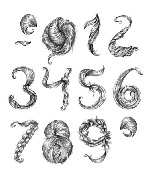 Year 1 and 2 context: existing hair based typefaces