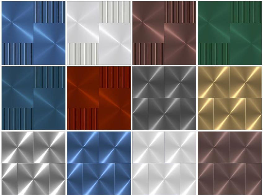 SKETCHUP TEXTURE: METALS TEXTURE, METALS PANELS, PERFORATED SHEET, CLADDING