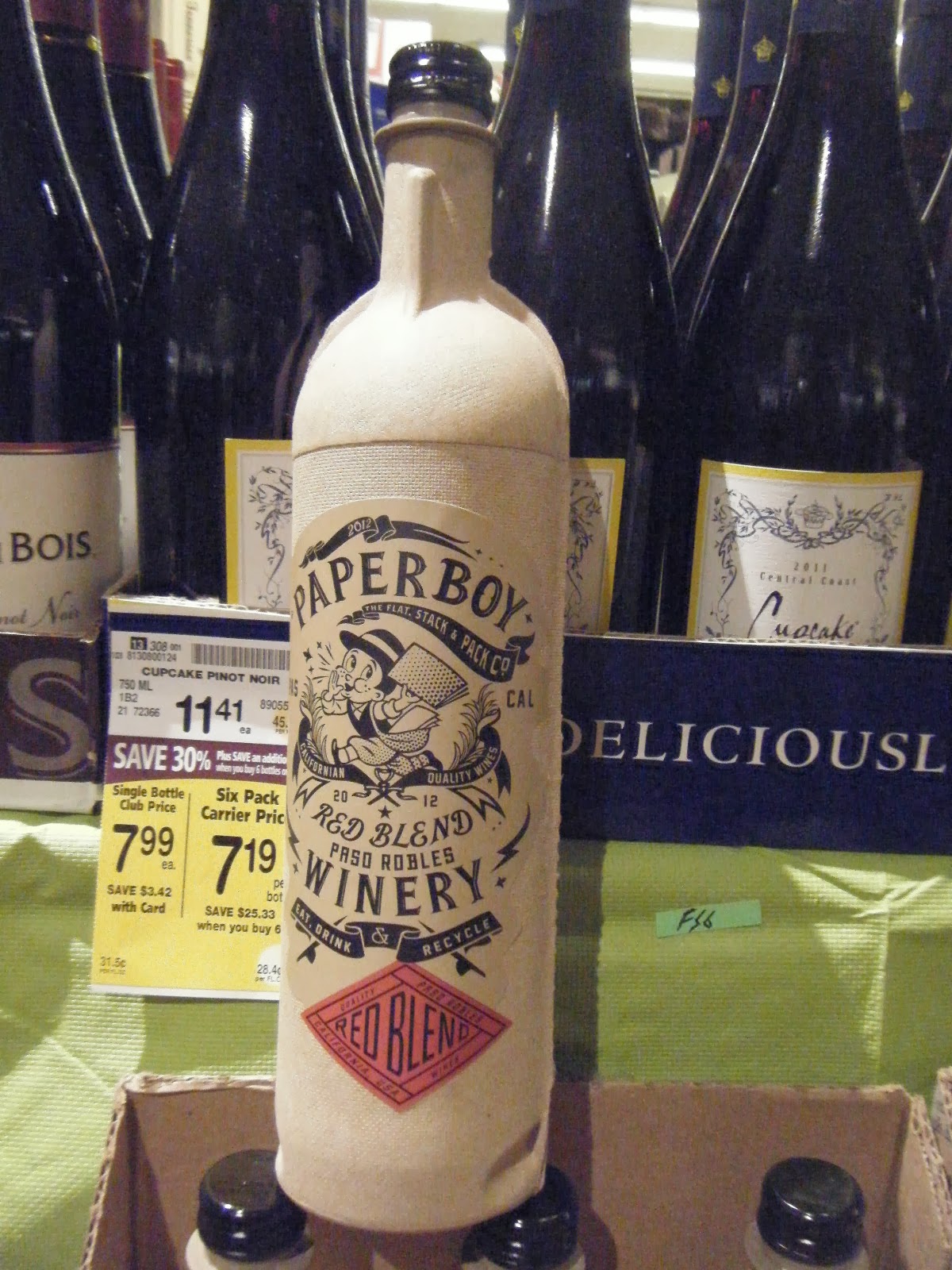 Gracie's Victorian Rose: Paper Wine Bottle...