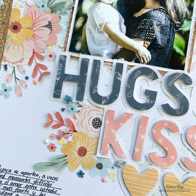 Hugs & Kisses Layout with Process Video - Simply Rebeca