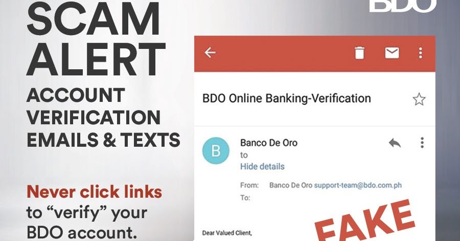 Lemon GreenTea: BDO reiterates fight against account verification scam