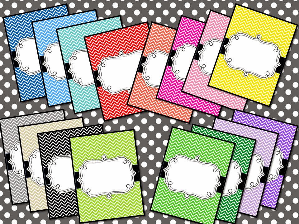 Teachin' Little Texans: Chevron Editable Teacher Binder Cover Pages