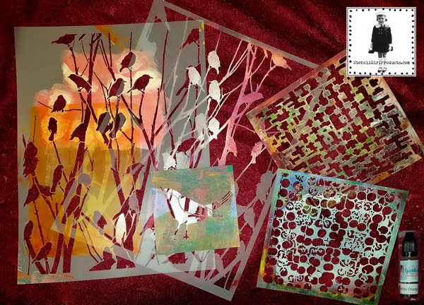 StencilGirl Talk: Stenciled Poetry: Love in Nontraditional Colors
