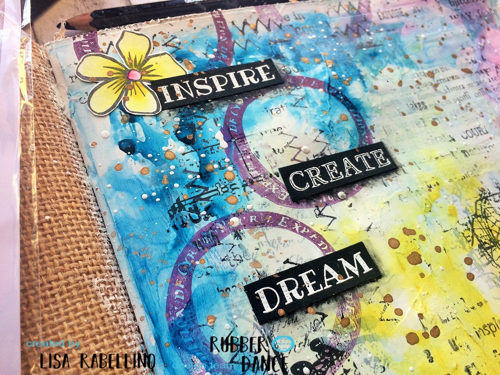 Inspire, Create, Dream: Art Journal Page by Lisa