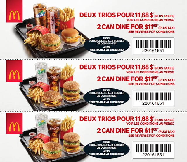 Coupons Mcdonald en 2020 au Québec | Coupons au Québec