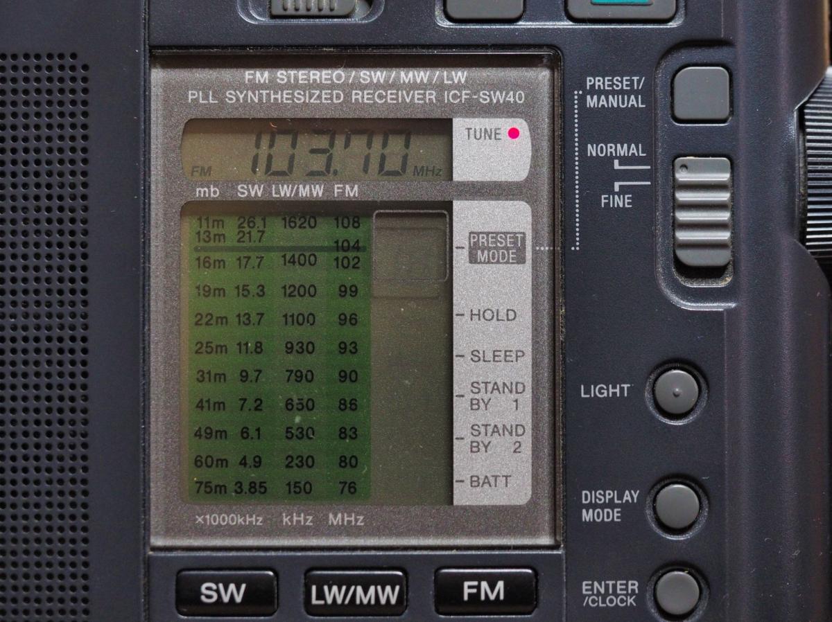 Radiobasteleien: Sony-Taschenradio ICF-SW40