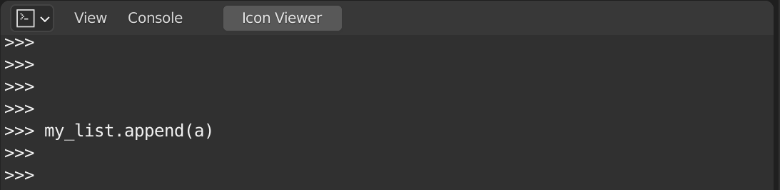 Darkfall : Blender Python Tutorial: Lists - Create, Append and Remove