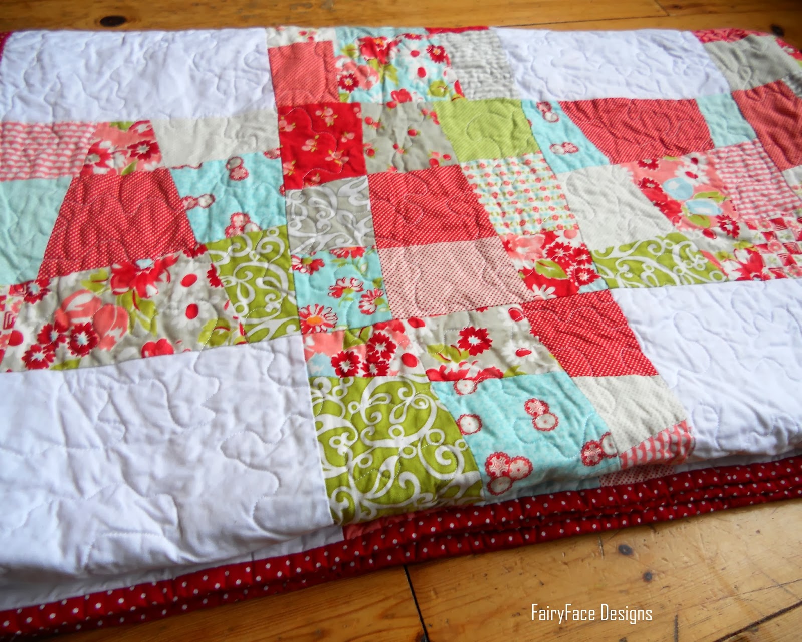 FairyFace Designs: A Ruby Quilt Finish & a Catch Up!