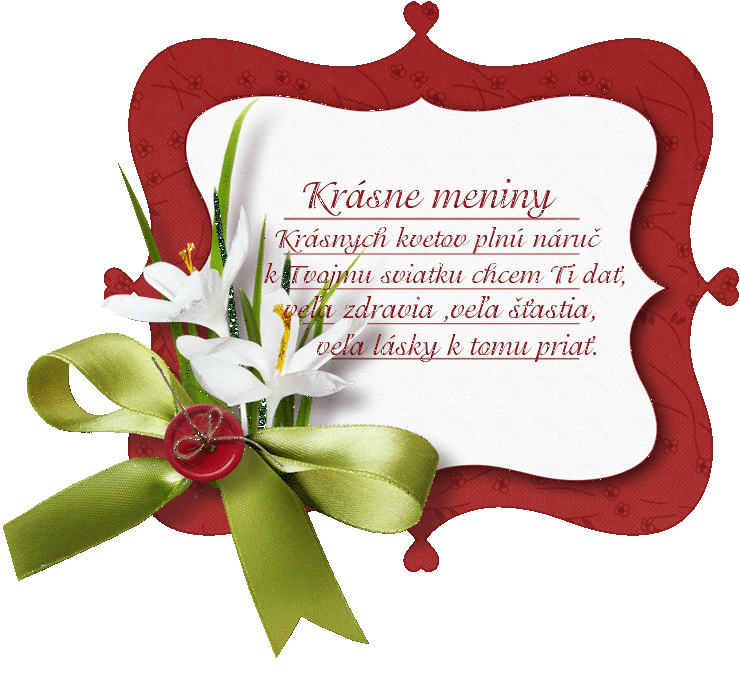Obrázky pre radosť ♥: Meniny