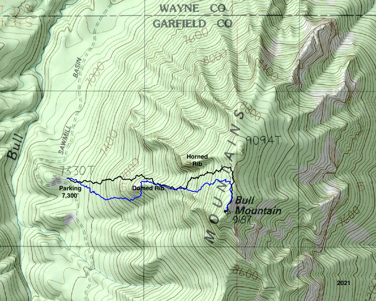 Earthline: The American West: Bull Mountain, 9,187', Henry Mountains