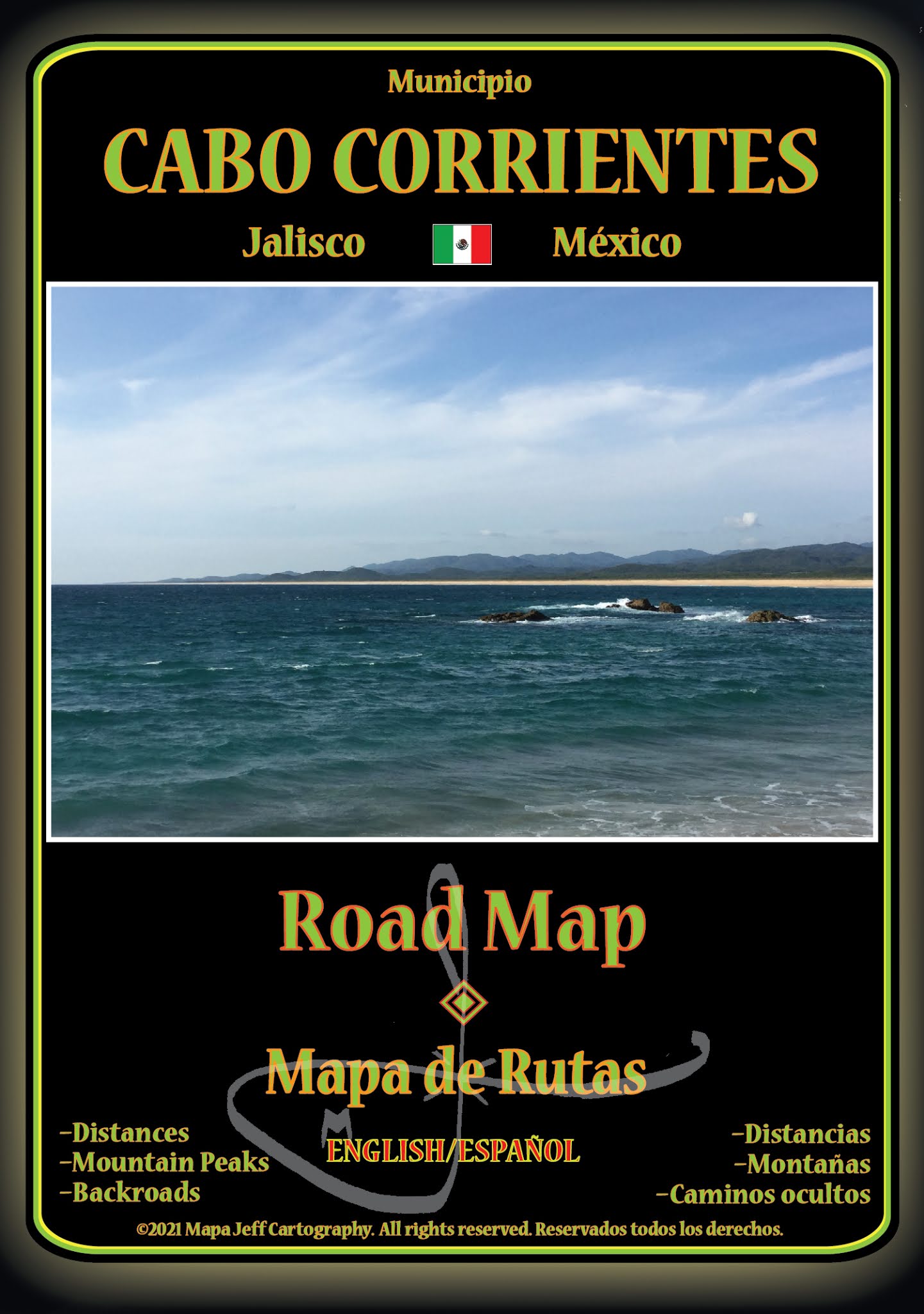 Mapa Jeff Cartography: Cabo Corrientes Road Map