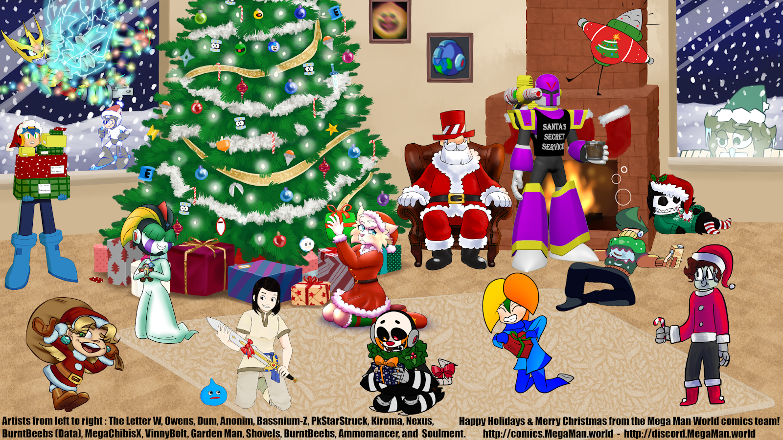Mega Man World Comics: Merry Christmas from the Mega Man World comics team!