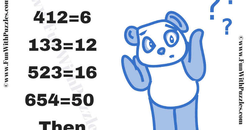 Logical Reasoning Maths Puzzle for Teens with Solution