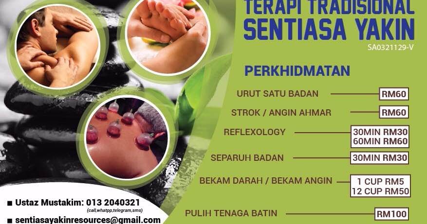 Ustazz Mustakim: TERAPI URUT TRADISIONAL (area Shah Alam)