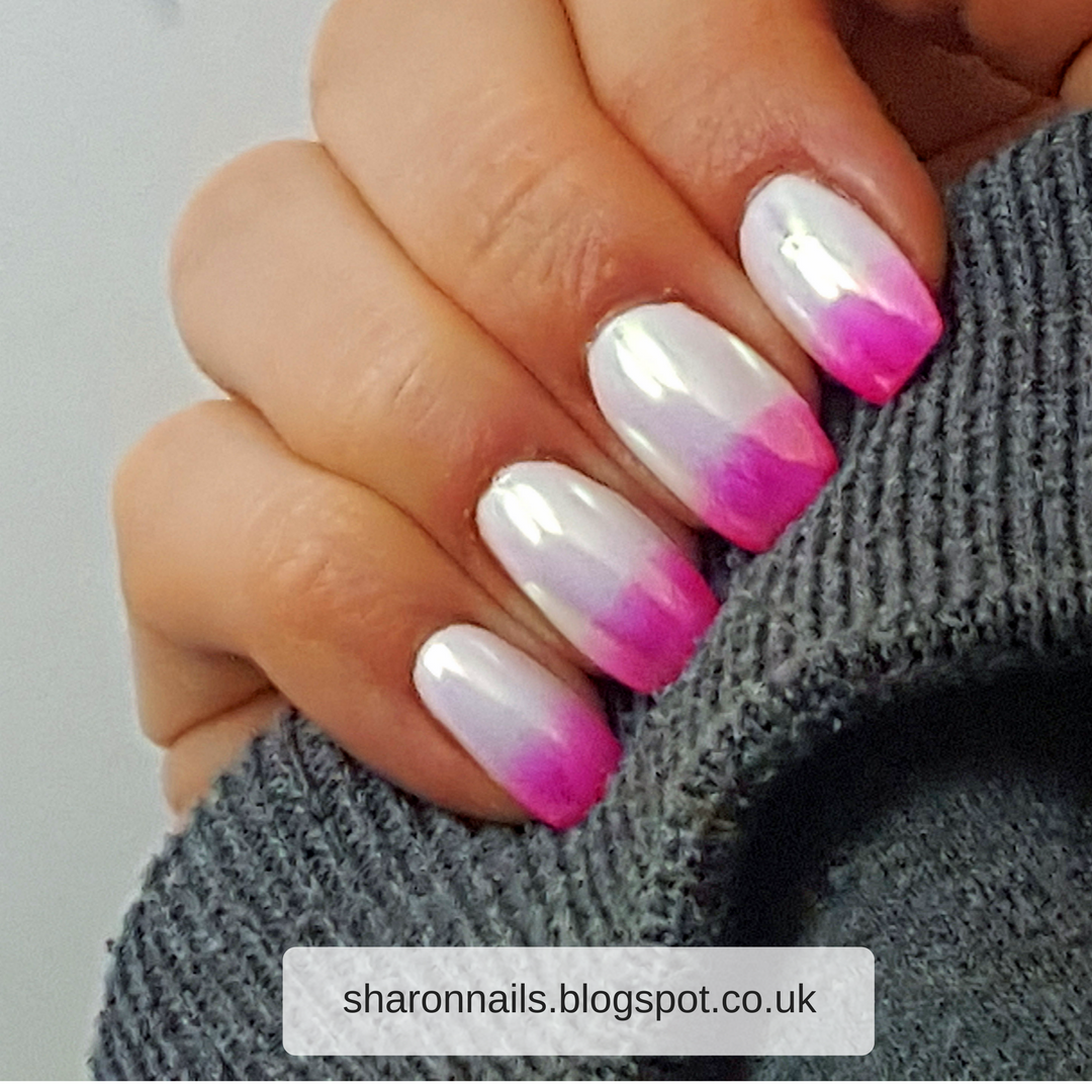 Sharon's Nails: Aurora Unicorn Chrome Gradient Nails Tutorial