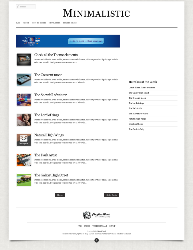 Minimalistic Responsive Blogger Template - Share template blogspot full ...