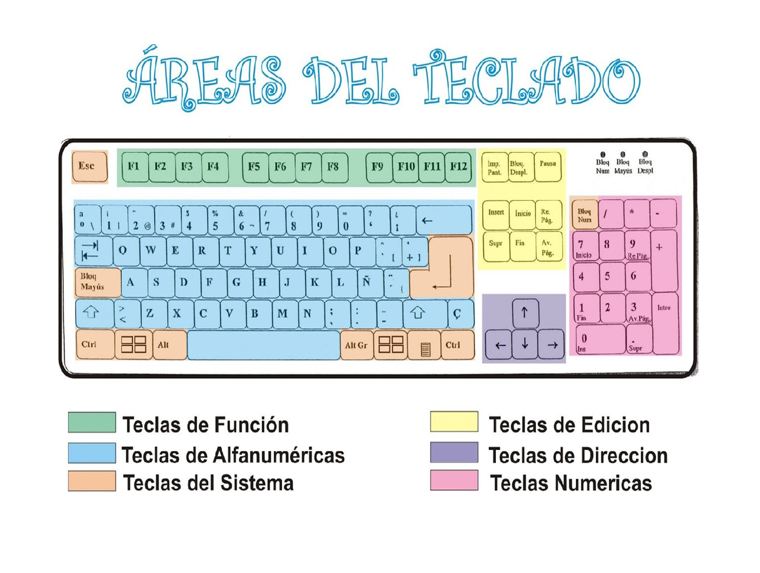 Primer Grado: Actividad 5: Aprendo uso del teclado