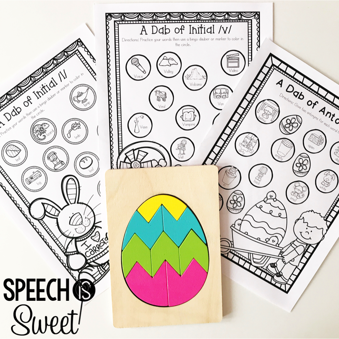 Easter Theme in Speech Therapy! - Speech is Sweet