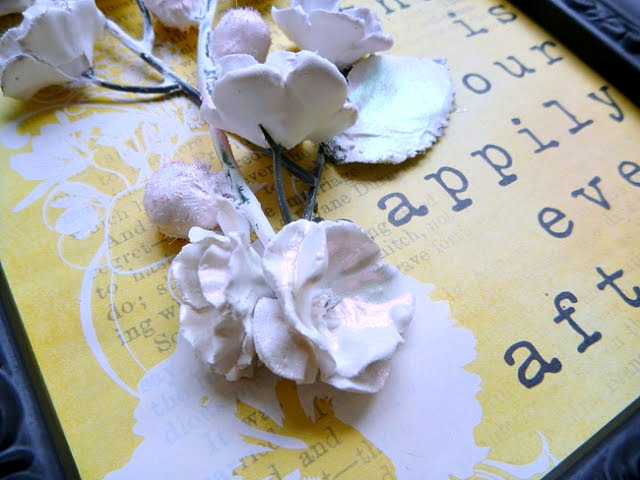 Painted Plaster Dipped Flower Tutorial