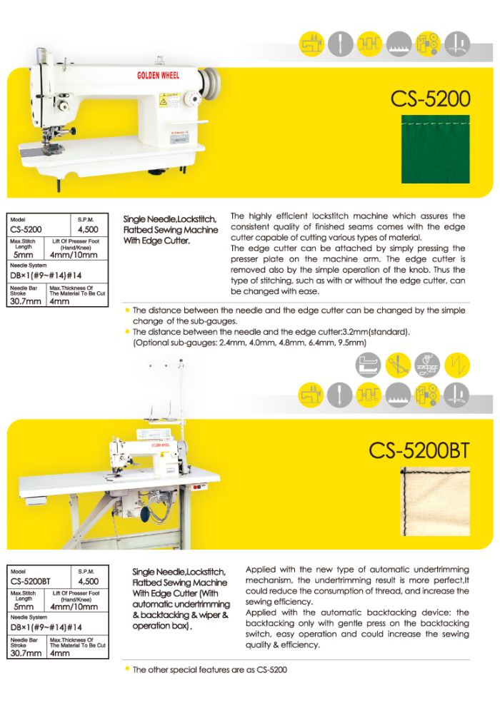 SEW HUB: Golden Wheel CS-5200