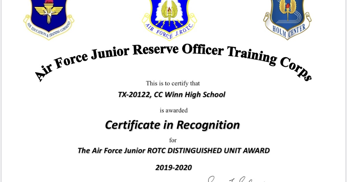 Eagle Pass ISD - iVision: WHS AFJROTC Unit TX-20122 Receives ...