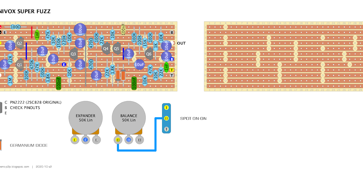 UNIVOX: Super Fuzz, Vero Layout | Guitar Effects - Vero - Point to ...