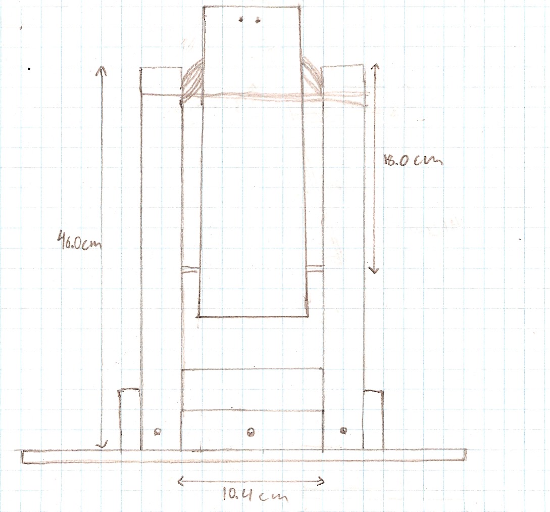 Physics 12 Projectile Launcher Project: Structural Drawing