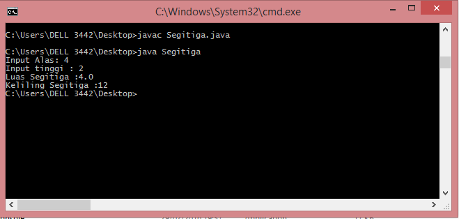 Menghitung Luas dan Keliling Segitiga bahasa JAVA ~ Ilmu Berlian