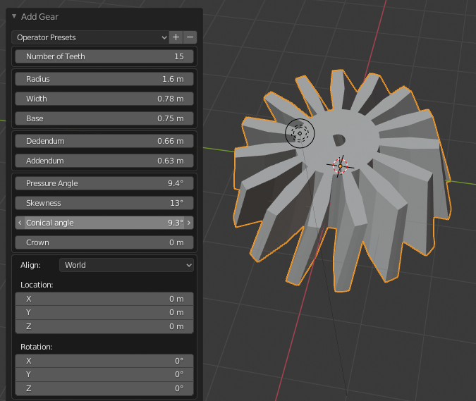hawksnowlog: blender 2.82 で Extra Objects を使ってギアを簡単に作成する