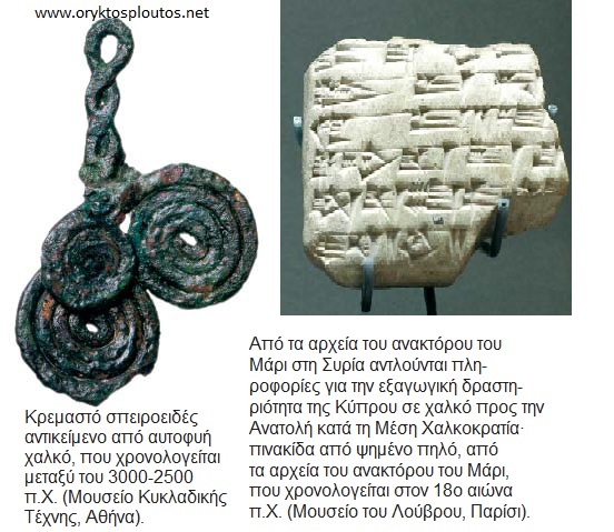 Χαλκός και Κύπρος, Κύπρος και Χαλκός! - Ελληνικός Ορυκτός Πλούτος