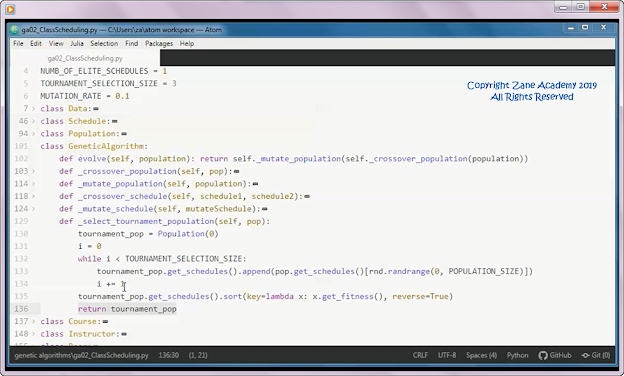Prototype Project: Class Scheduling w/ Genetic Algorithms and Python