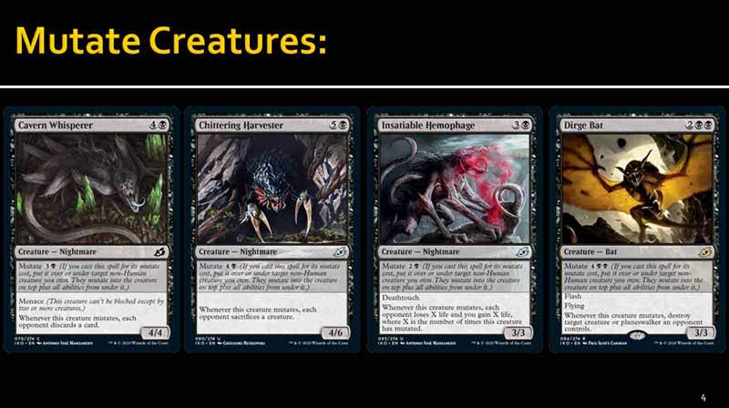 Magic the Gathering Adventures: Ikoria Mutate Cards